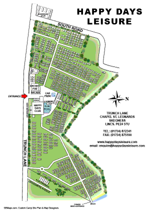 Caravan and Camping Holiday Park Maps